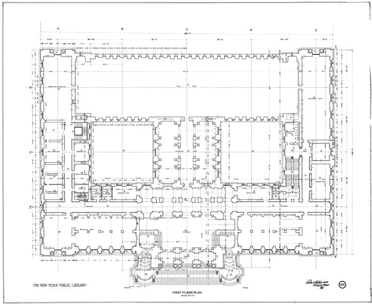First floor plan – NYPL Print Store