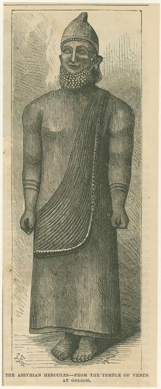 The Assyrian Hercules--from the temple of Venus at Golgos – NYPL Print ...